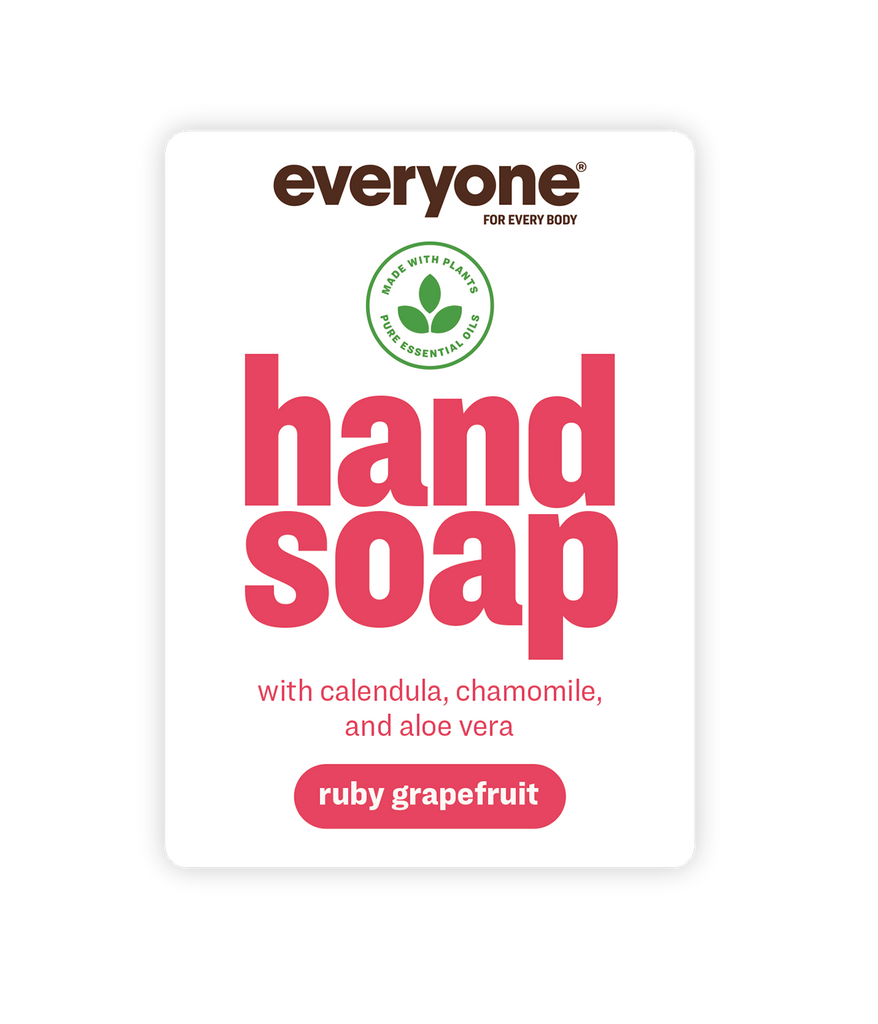 Everyone Ruby Grapefruit Hand Soap Decal